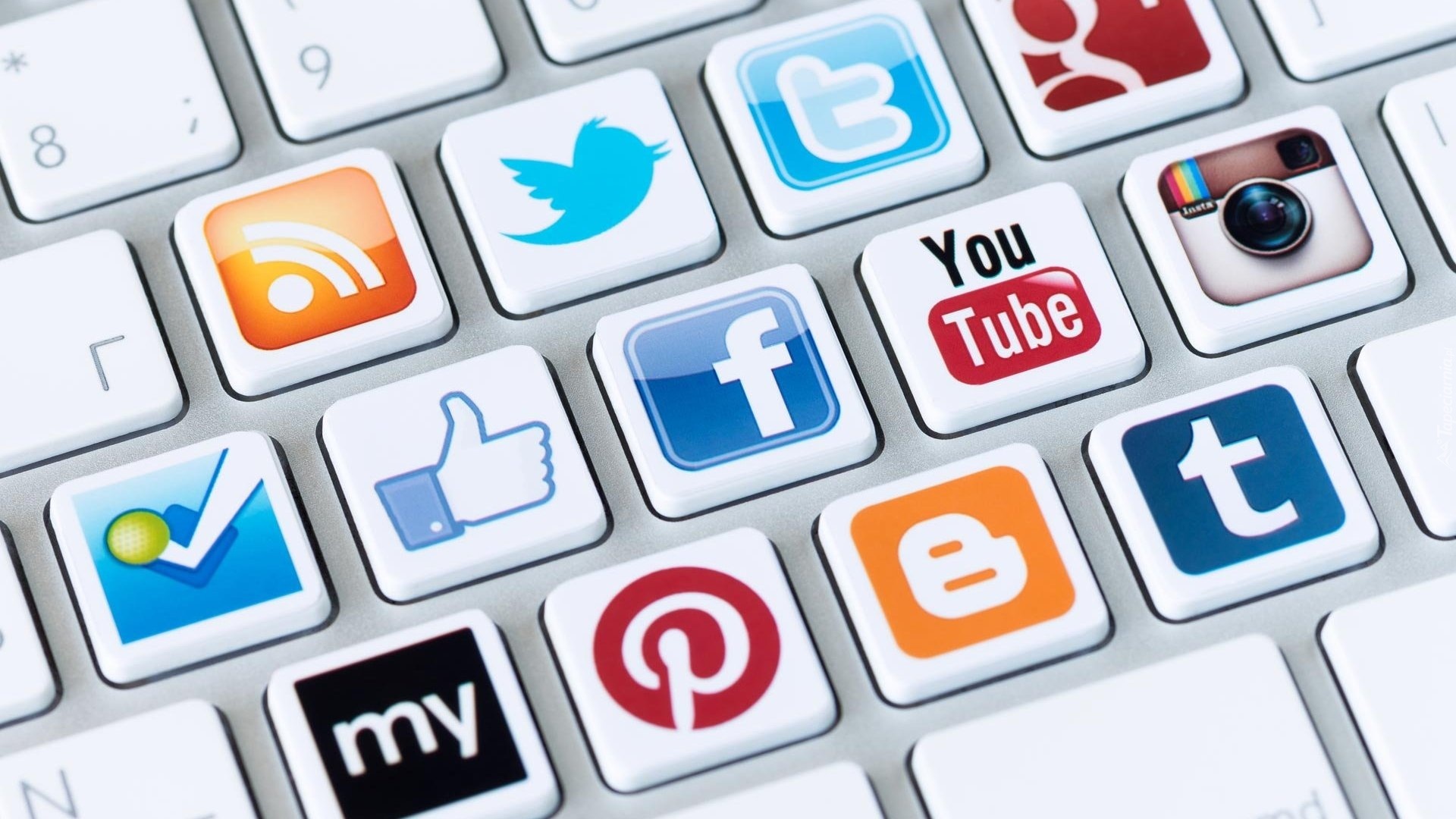 Klawiatura, Twitter, Google, Like, Facebook, YouTube, Instagram, Blogger Klawiatura, Twitter, Google, Like, Facebook, YouTube, Instagram, Blogger