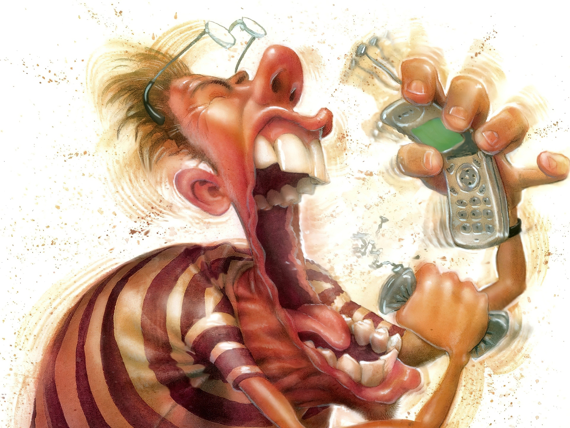Zdenerwowany, Mężczyzna, Telefon Zdenerwowany, Mężczyzna, Telefon